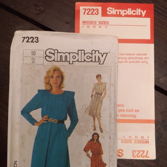 Simplicity | Dresses | Vintage Simplicity 7223 Sewing Pattern Uncut ...